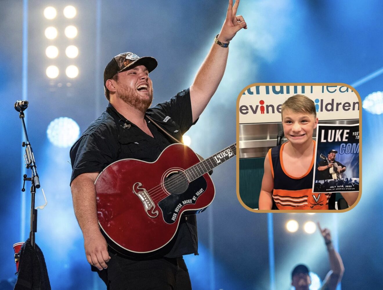 WATCH: Luke Combs Surprises Children's Hospital Patient With Concert ...