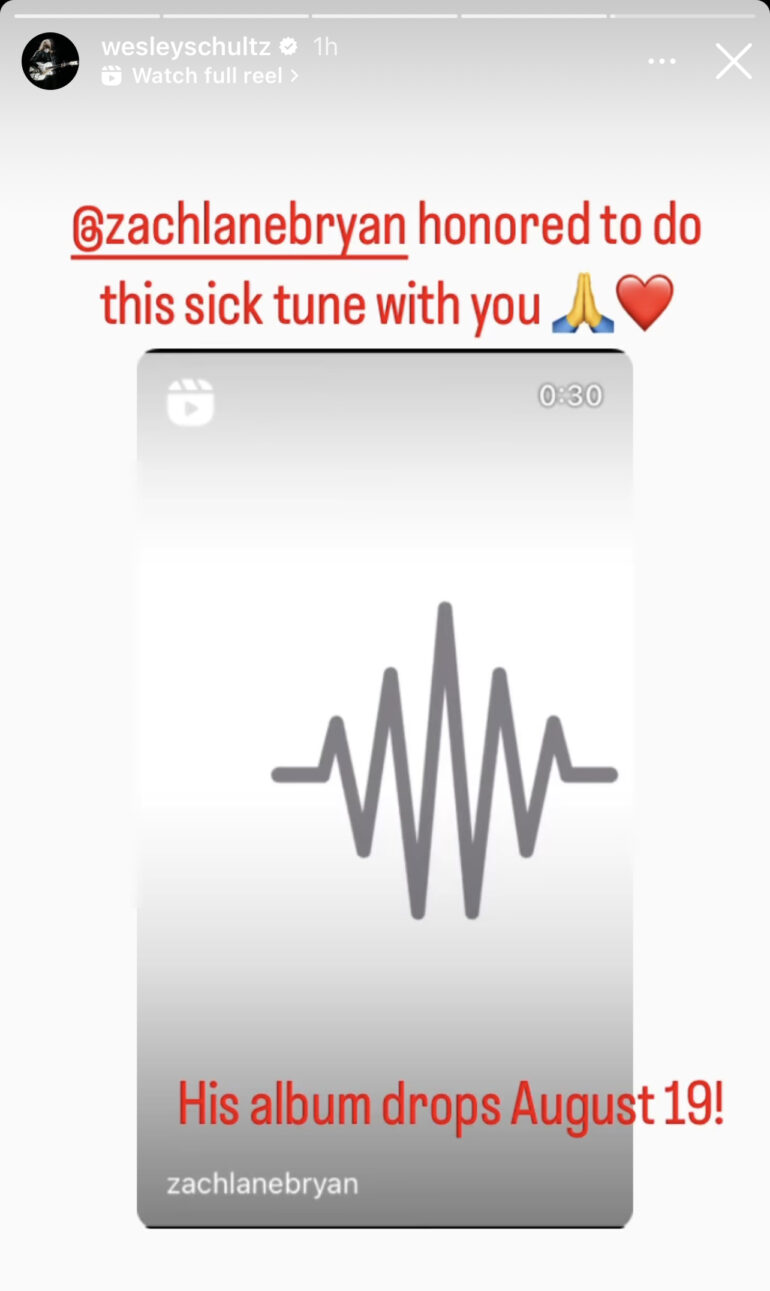 Zach Bryan To Release New Album On August 19, According to Wesley Schultz of The Lumineers