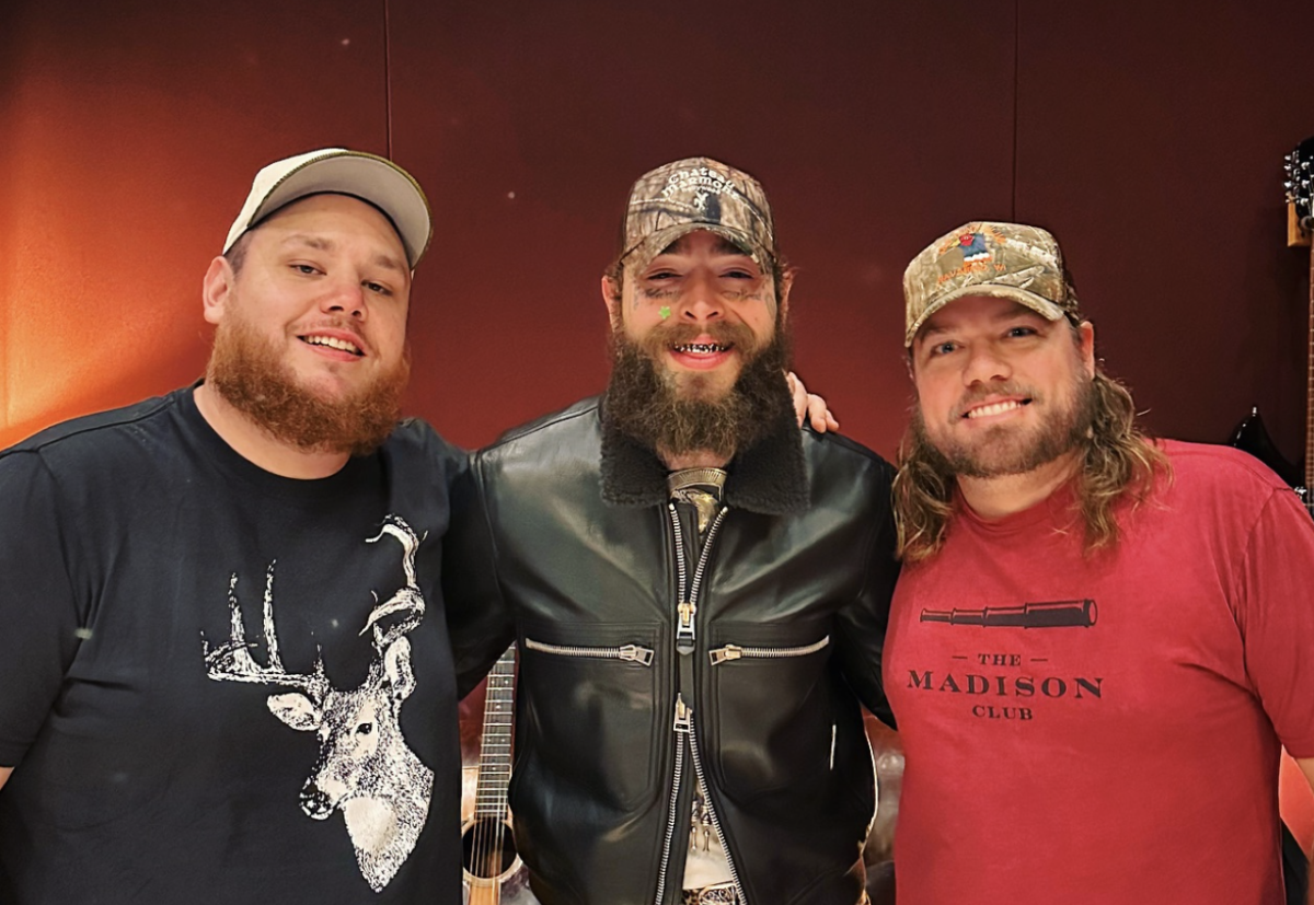 Post Malone Pictured With Luke Combs In The Studio