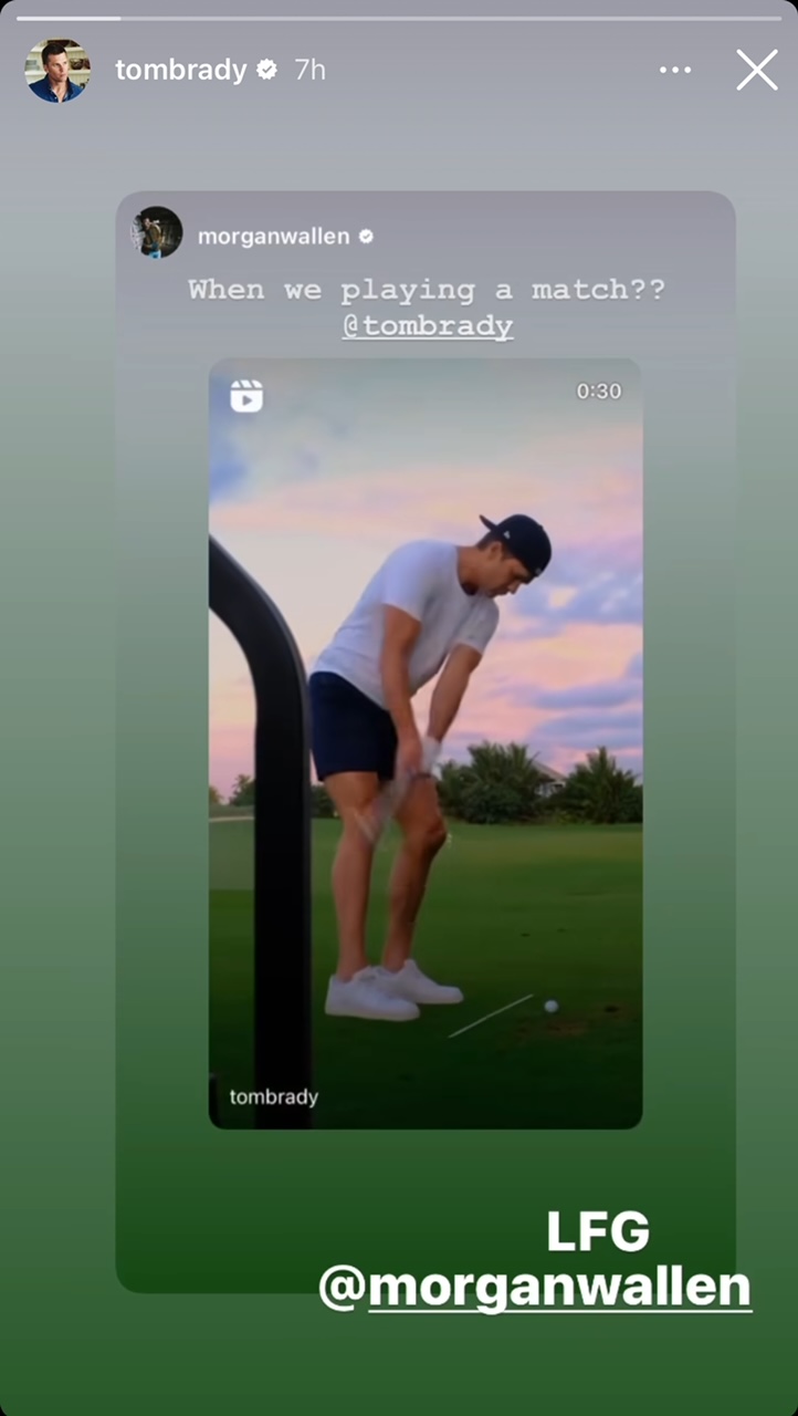 Morgan Wallen Challenges Tom Brady To a Golf Match, Tom Says Let's Do It