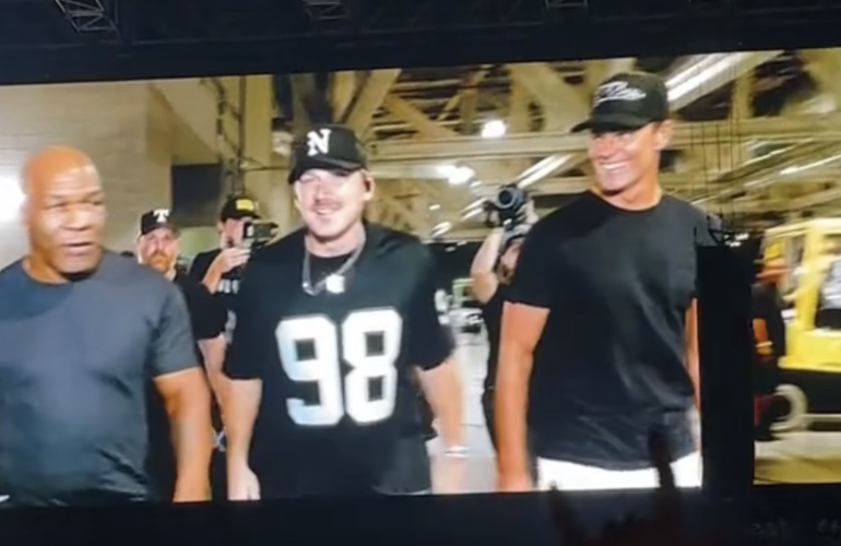 Morgan Wallen Walks Out With Tom Brady and Mike Tyson In Vegas [Watch]
