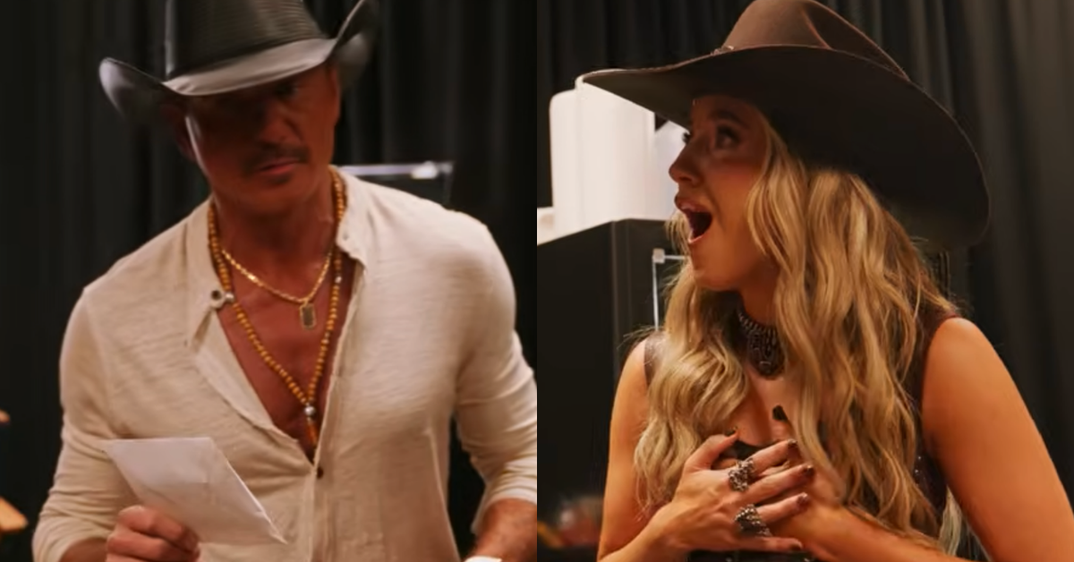 Tim McGraw Gifts Lainey Wilson With A Handwritten Response To The ...